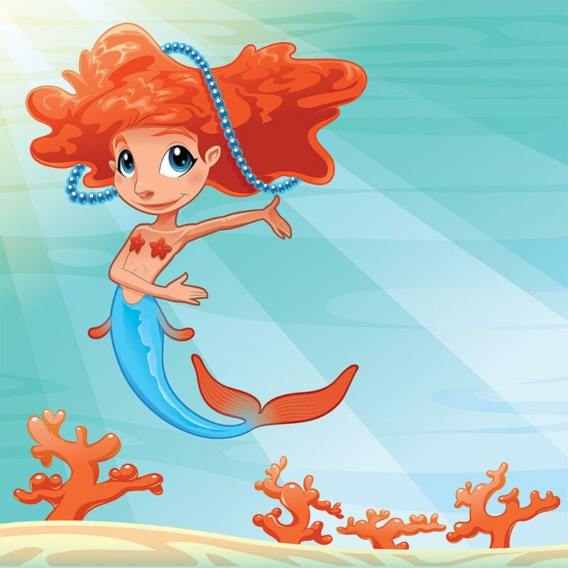 Mermaid Murals - Wall Murals of Mermaids at MagicMurals.com