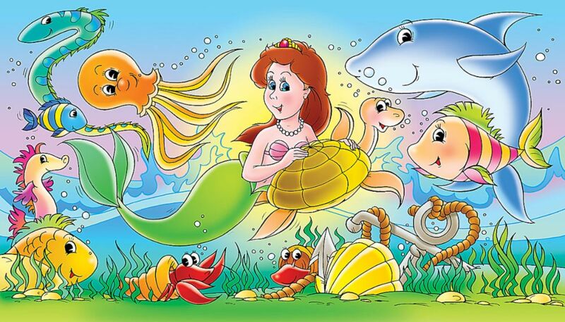 Mermaid Murals - Wall Murals of Mermaids at MagicMurals.com