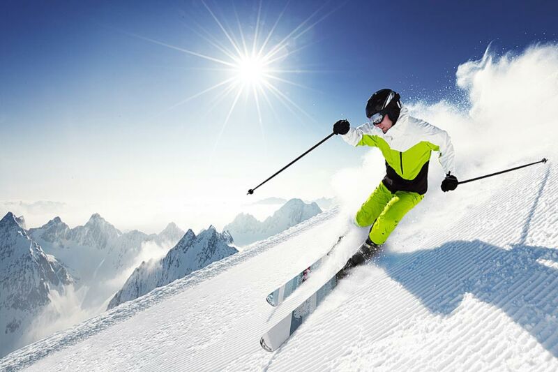 Skiing Murals & Snowboarding Murals at MagicMurals.com