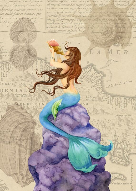Mermaid Murals - Wall Murals of Mermaids at MagicMurals.com
