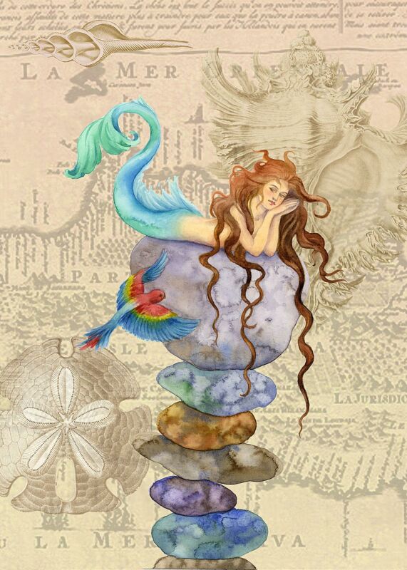 Mermaid Murals - Wall Murals of Mermaids at MagicMurals.com