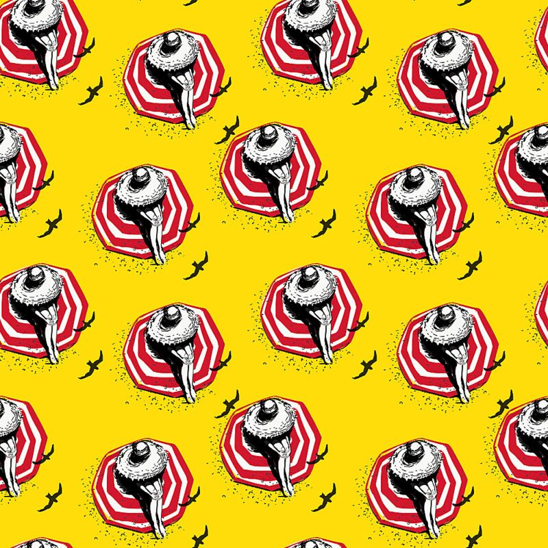 Repeating Retro Pattern Wallpaper at Magic Murals