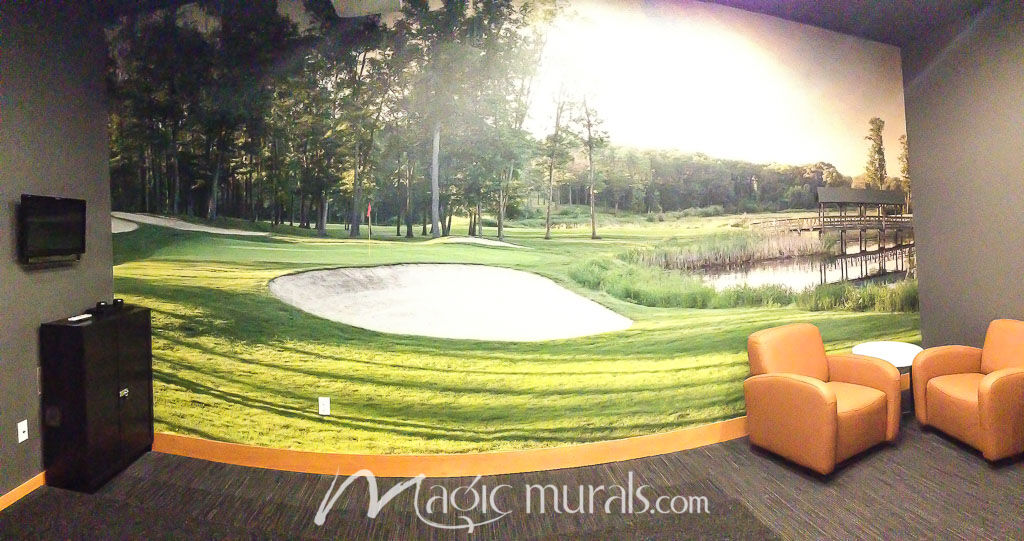 Golf Green Panorama Wallpaper Wall Mural by Magic Murals