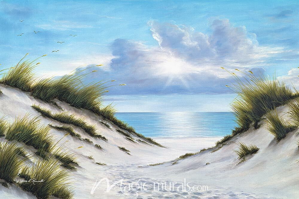 Sand & Sea Wallpaper Wall Mural by Magic Murals