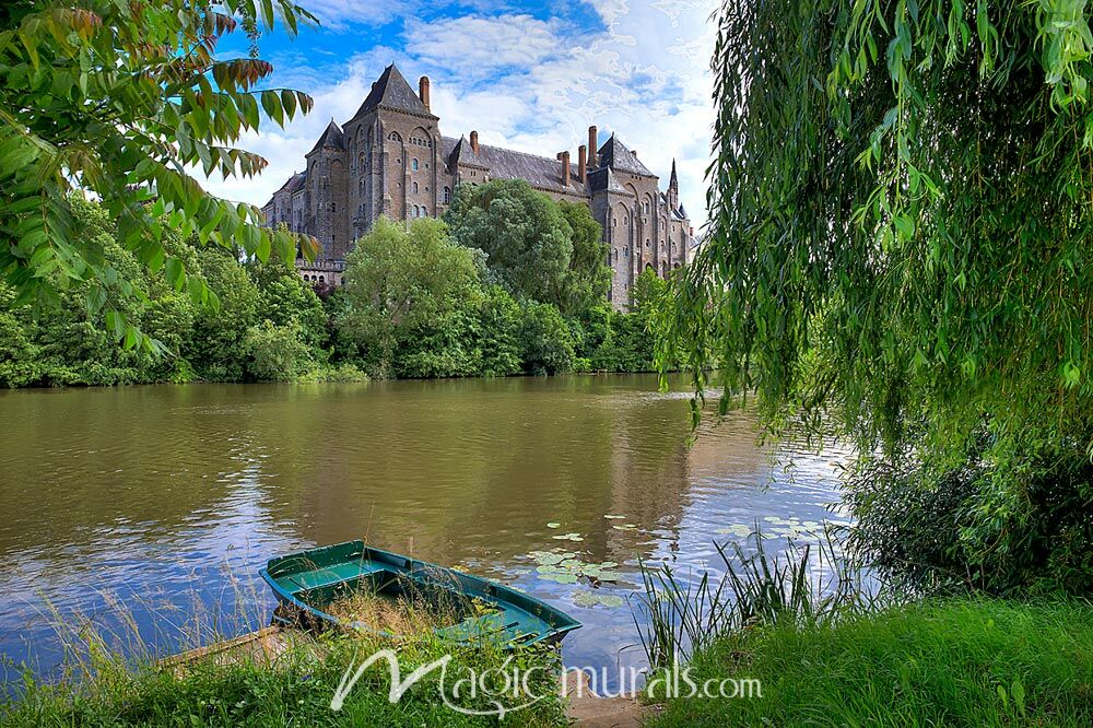 Solesmes Abbey, France Wallpaper Mural by Magic Murals