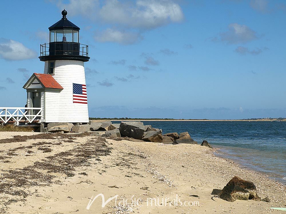 Nantucket's Lighthouse Wallpaper Mural by Magic Murals