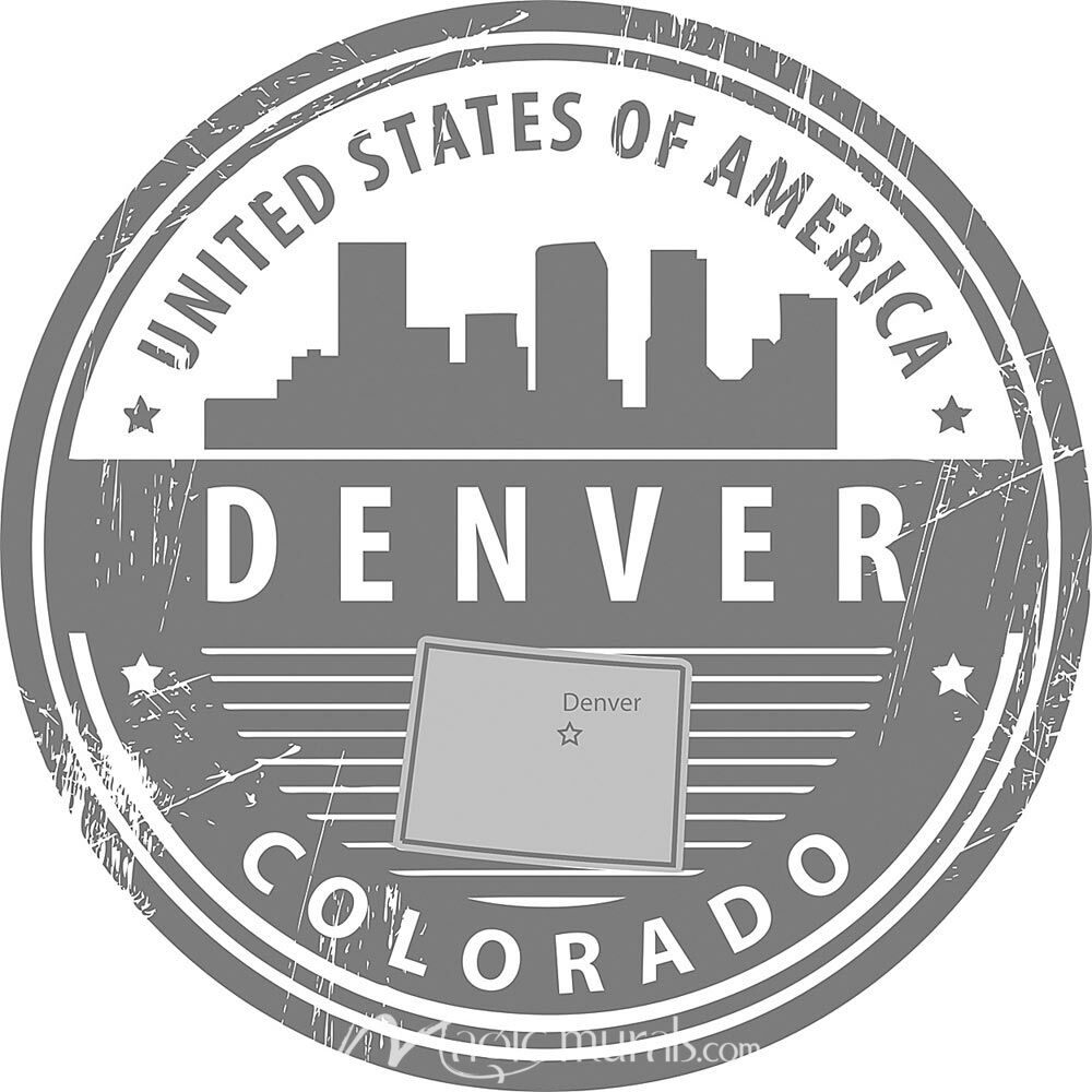 Denver Seal Wallpaper Wall Mural by Magic Murals