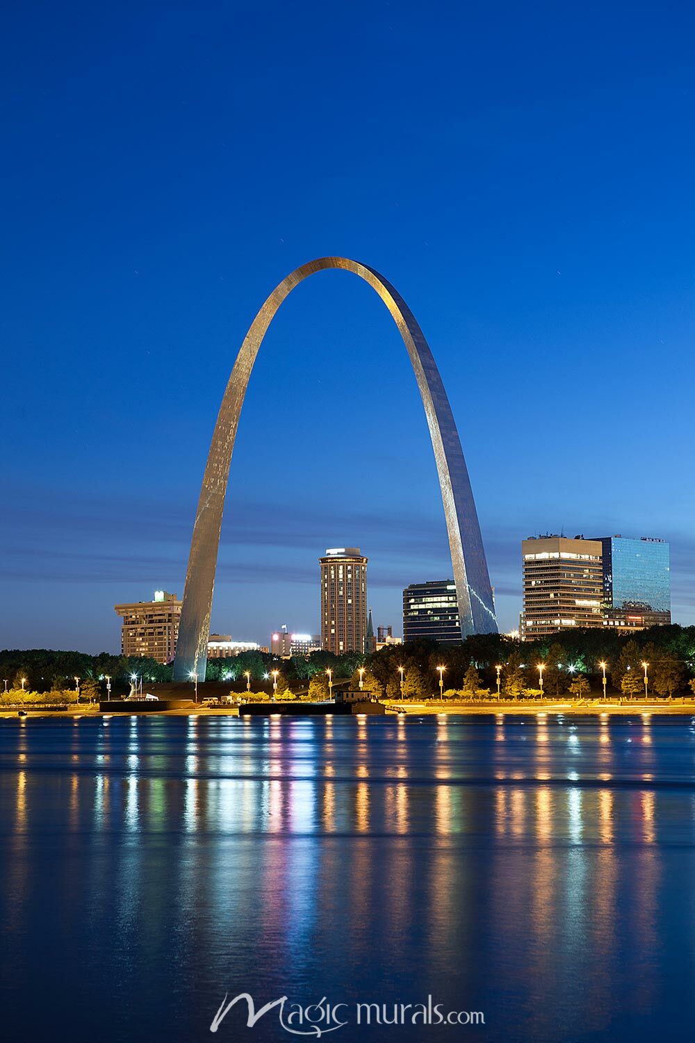 Gateway Arch at Night Wallpaper Mural by Magic Murals