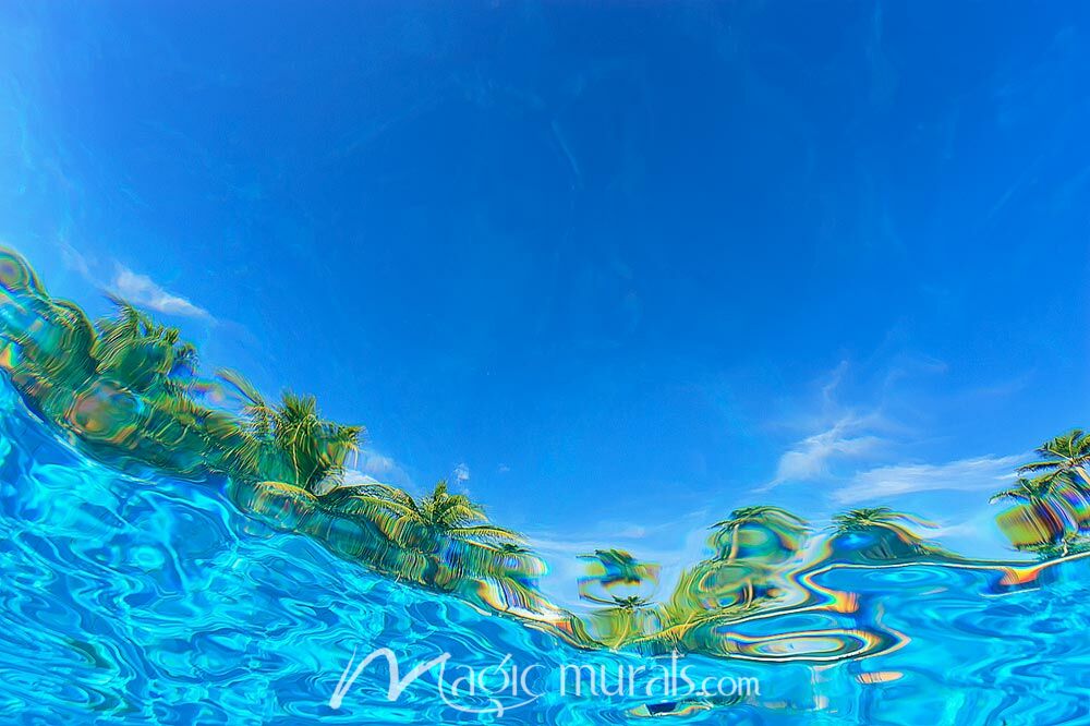 Palm Tree Reflections Wallpaper Mural by Magic Murals