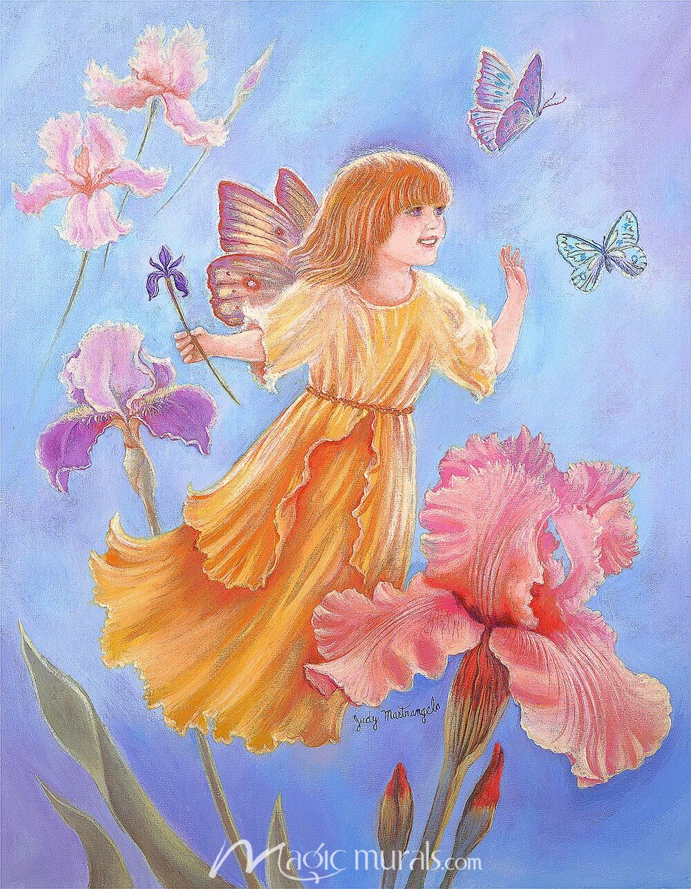 Iris Fairy Wallpaper Wall Mural by Magic Murals