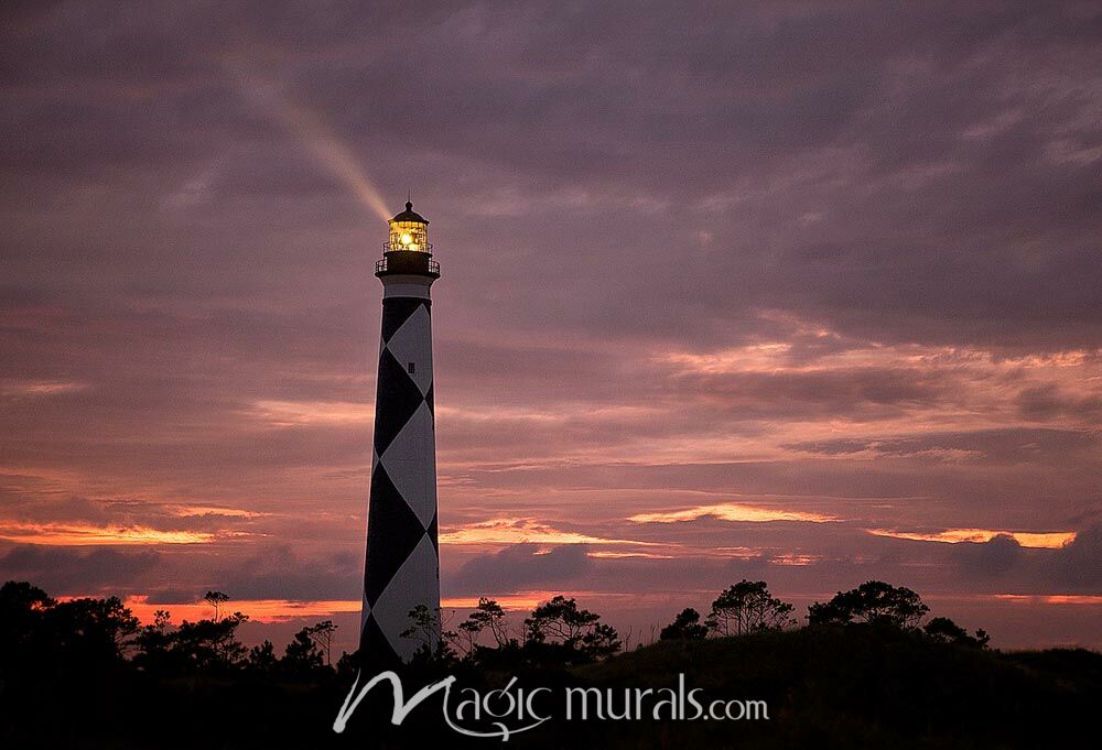 Cape Lookout Lighthouse Wallpaper Mural by Magic Murals