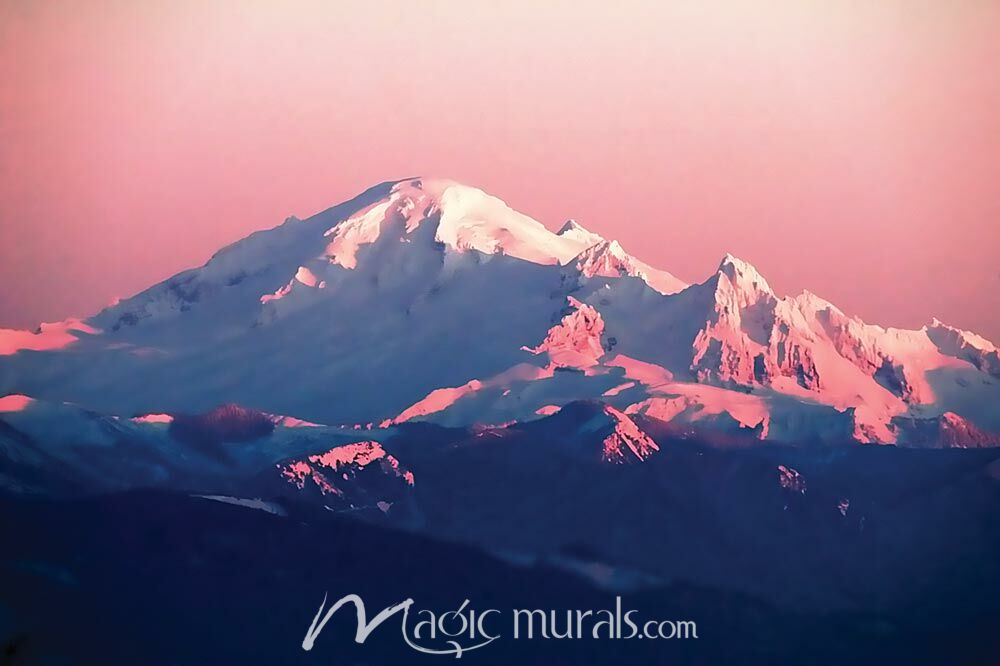 Mt. Baker Wallpaper Wall Mural by Magic Murals
