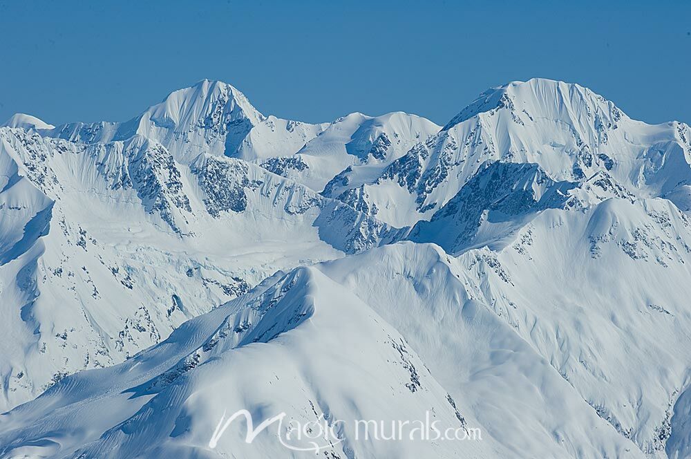 Girdwood Mountains Wallpaper Wall Mural by Magic Murals
