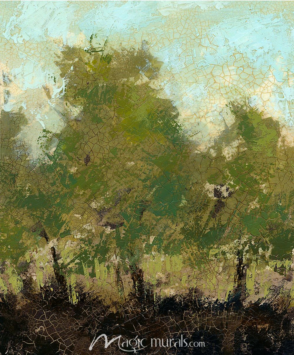 Meadow Abstract I Wallpaper Wall Mural by Magic Murals
