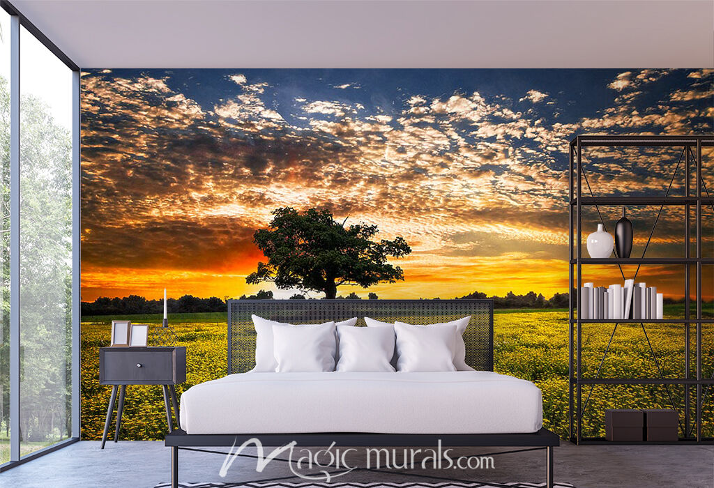Shadows At Sunset Wallpaper Wall Mural by Magic Murals