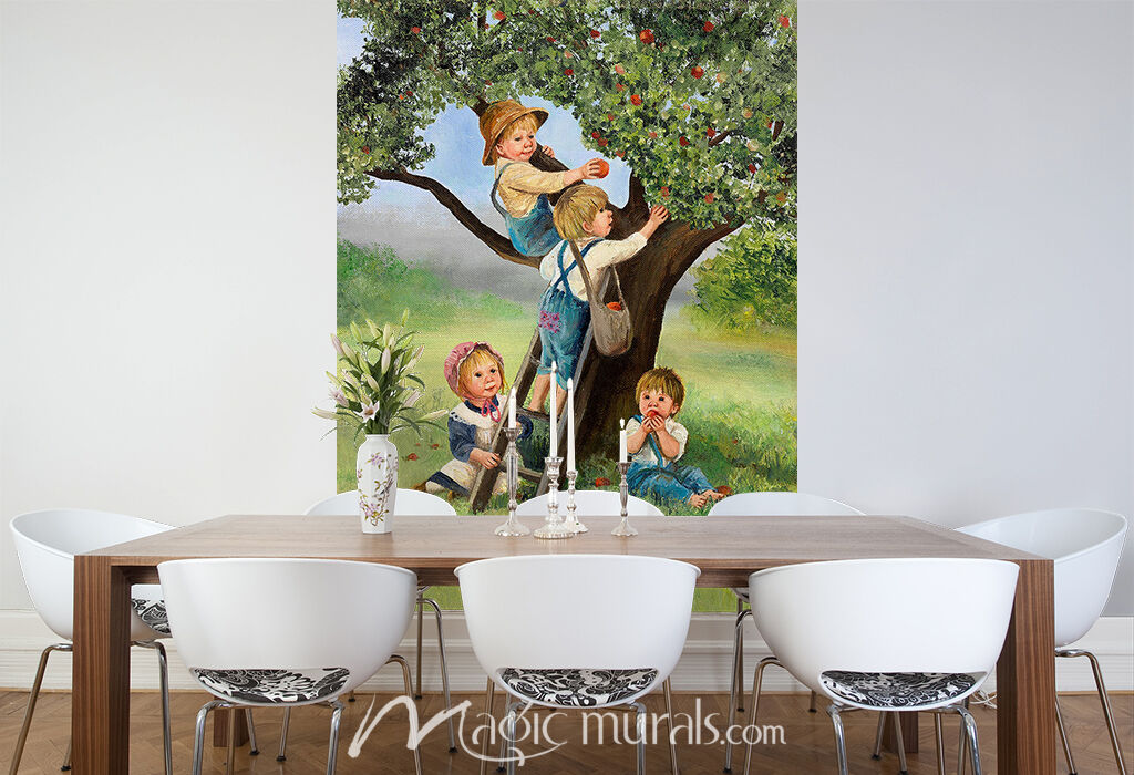 Apple Picking Wallpaper Wall Mural by Magic Murals