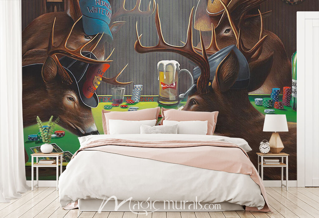 Playing for Doe Wallpaper Wall Mural by Magic Murals