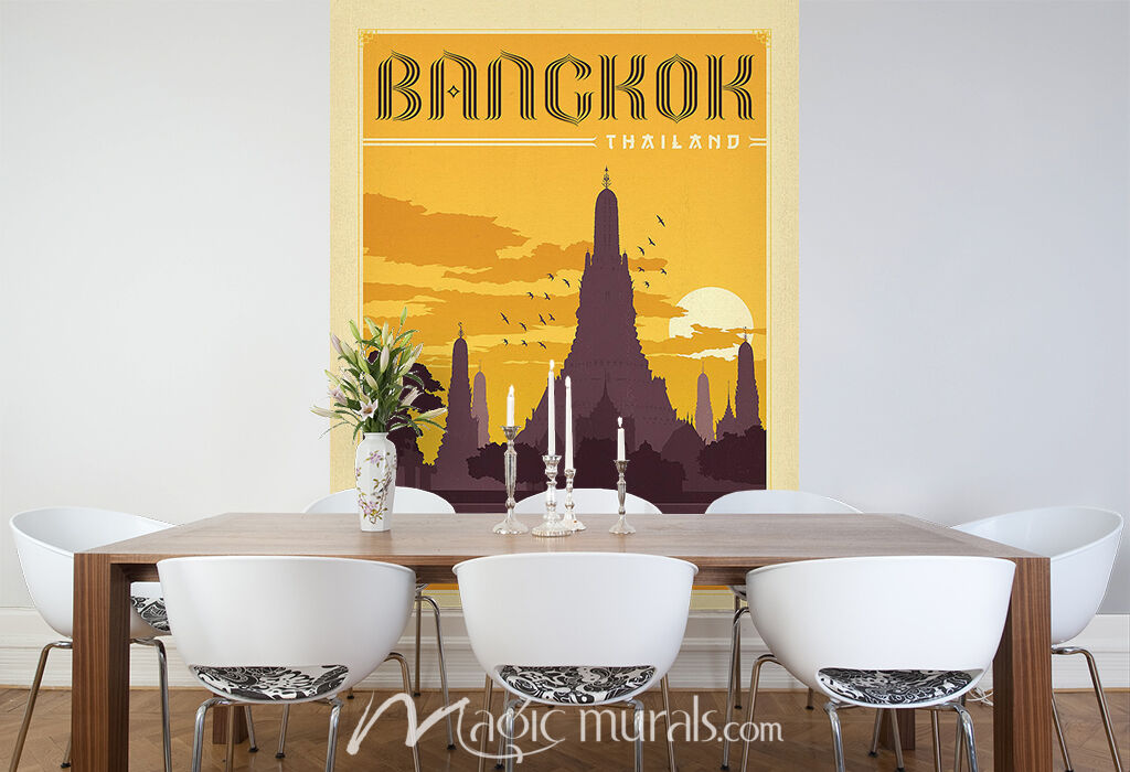 Bangkok Wallpaper Wall Mural by Magic Murals