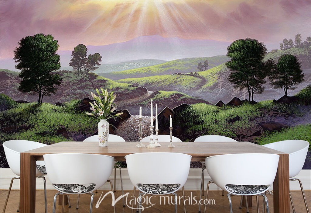 On the Right Path Wallpaper Wall Mural by Magic Murals