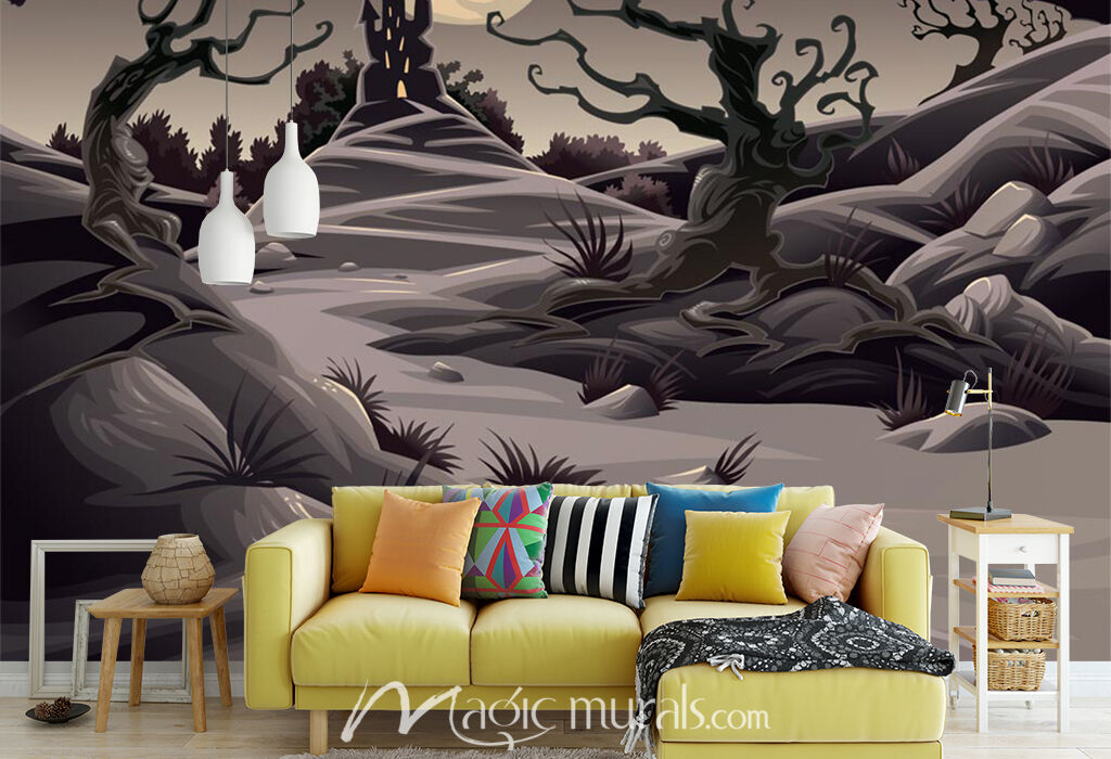 Funny Horror Landscape Wallpaper Mural by Magic Murals