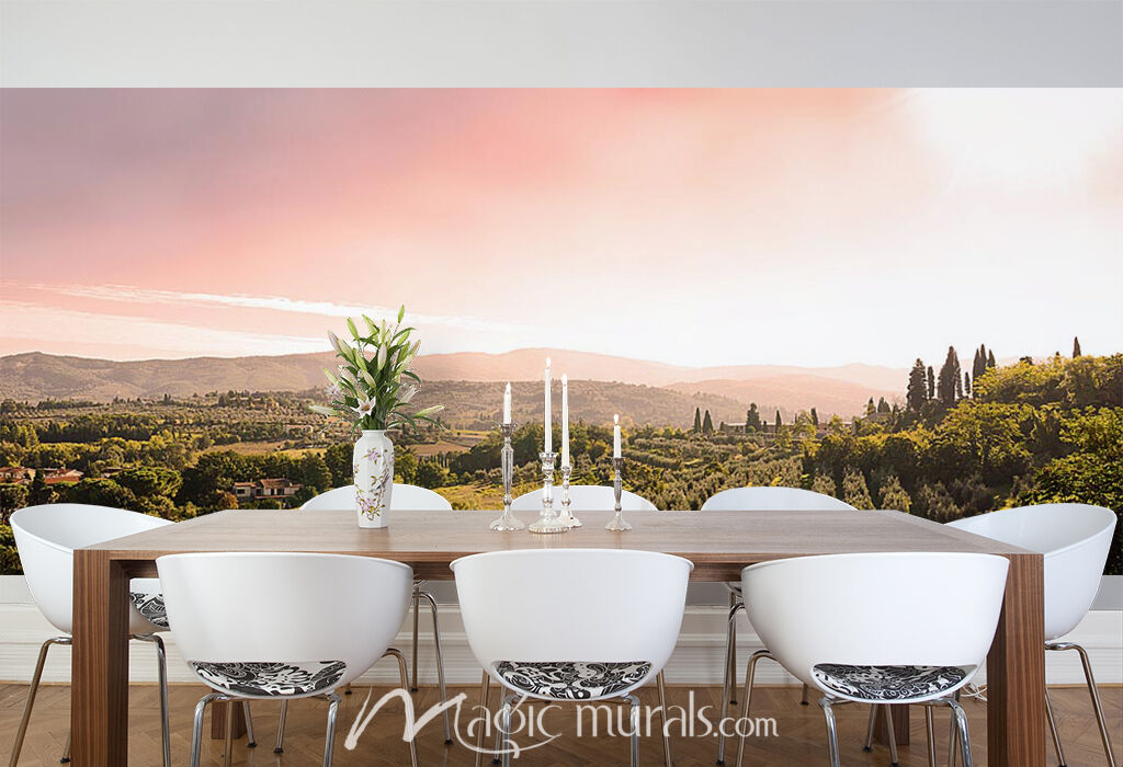 Tuscan Landscape Panorama Wallpaper Mural by Magic Murals