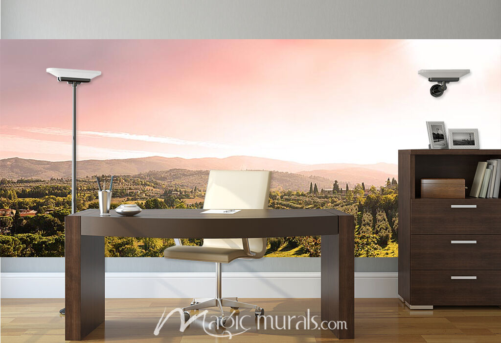 Tuscan Landscape Panorama Wallpaper Mural by Magic Murals