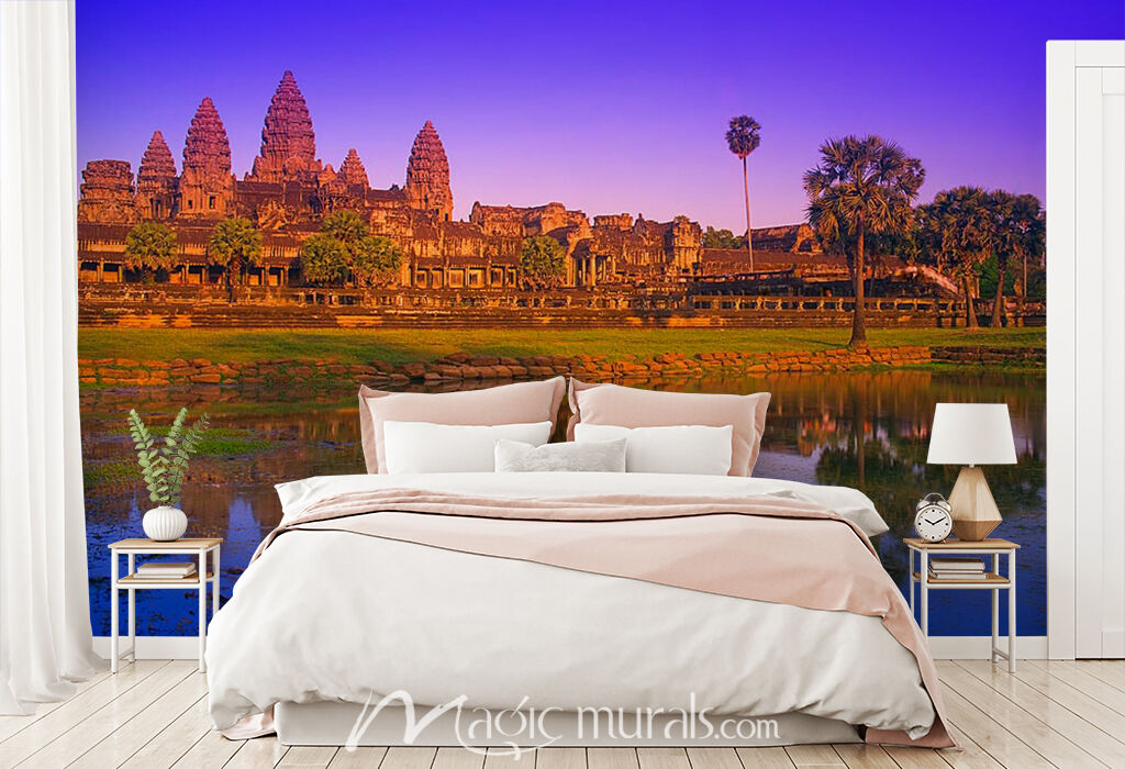 Angkor Wat Temple Wallpaper Wall Mural by Magic Murals