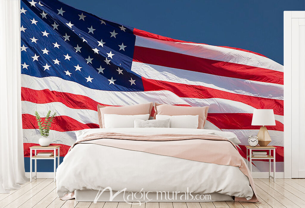 Flag Of The USA Wallpaper Wall Mural by Magic Murals