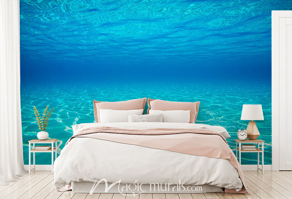 Underwater Blue Wallpaper Wall Mural by Magic Murals