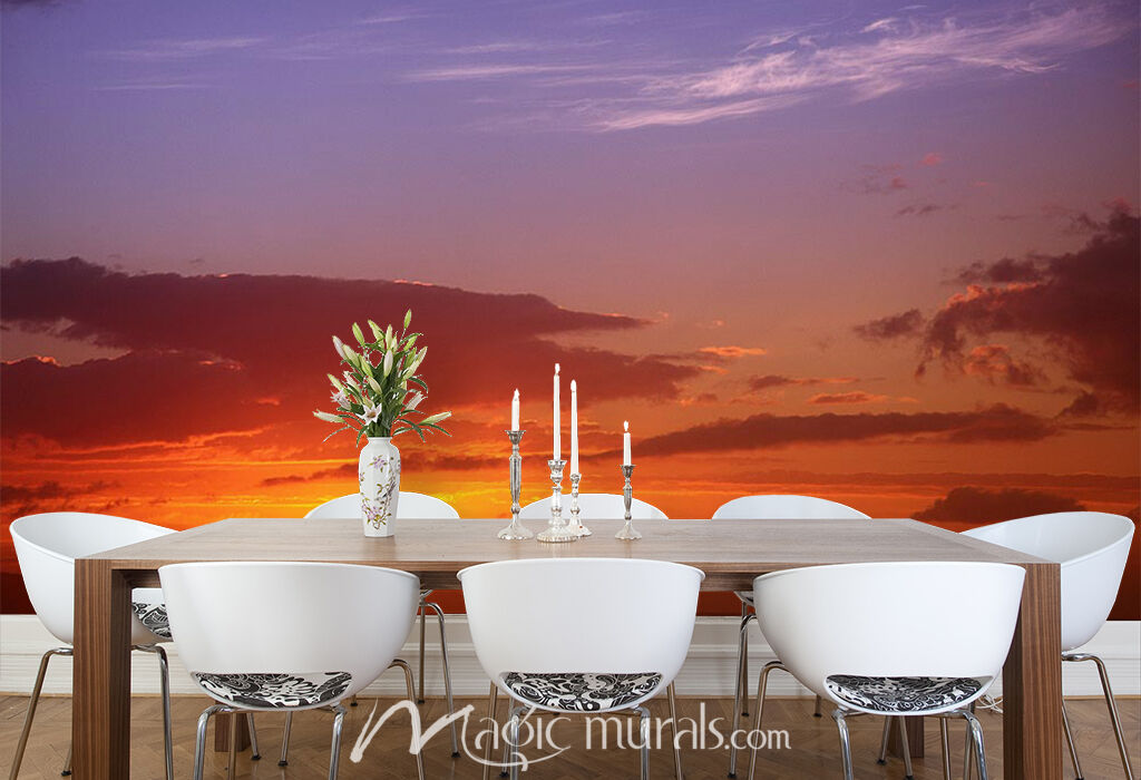 Dynamic Sunset Wallpaper Wall Mural by Magic Murals