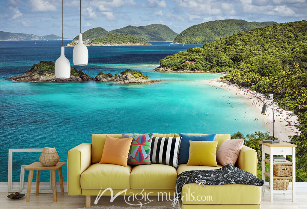 St. John, USVI Wallpaper Wall Mural by Magic Murals