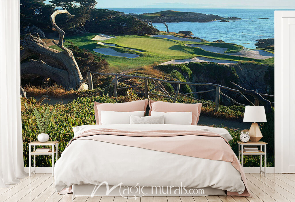 Cypress Point 15th Hole Wallpaper Mural by Magic Murals