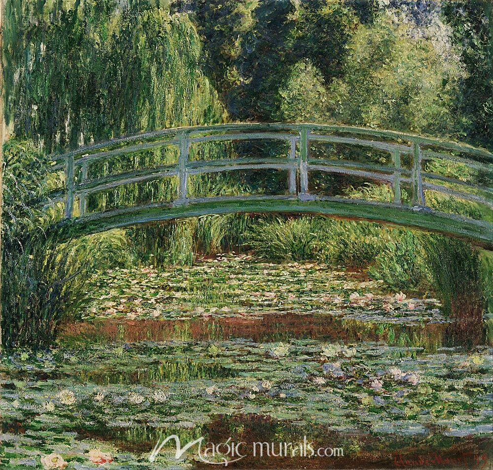 The Japanese Footbridge Wallpaper Mural by Magic Murals