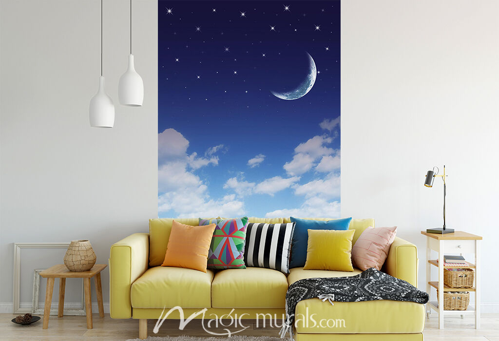 Daydreamer's Crescent Moon Wallpaper Mural by Magic Murals