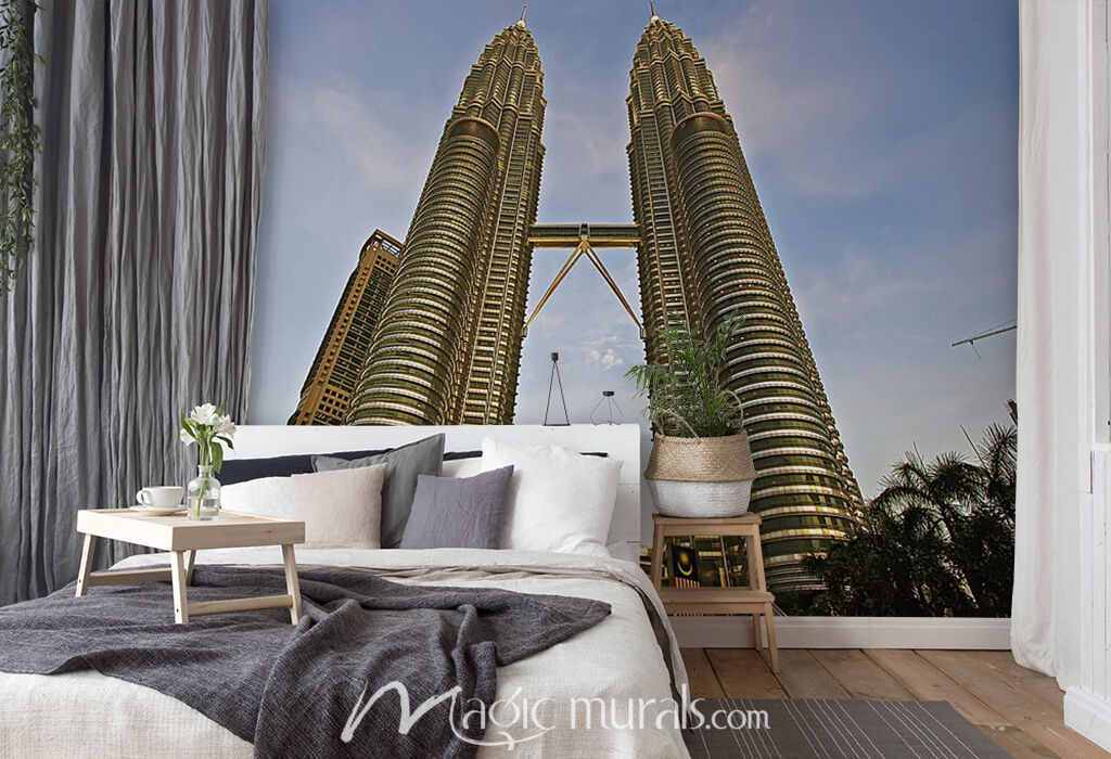 The Petronas Towers Wallpaper Wall Mural by Magic Murals