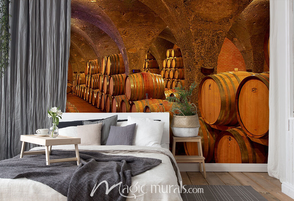 Wine Cellar Wallpaper Wall Mural by Magic Murals