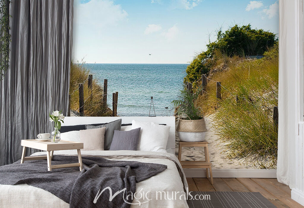 Beach Path Wallpaper Wall Mural by Magic Murals