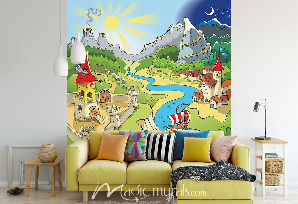 Fairy Tale Land Wallpaper Wall Mural by Magic Murals