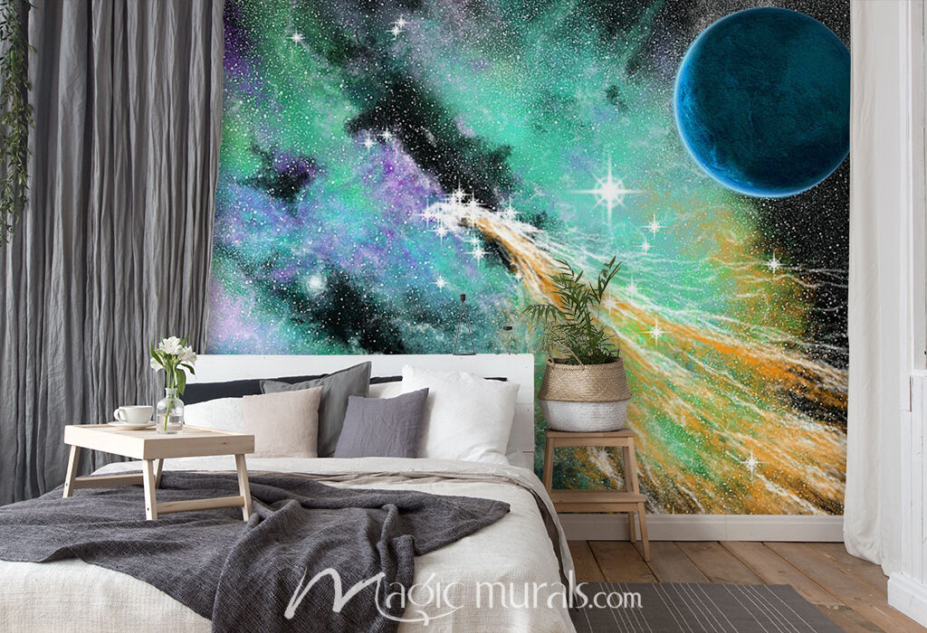 Cosmic Adventure Wallpaper Wall Mural by Magic Murals