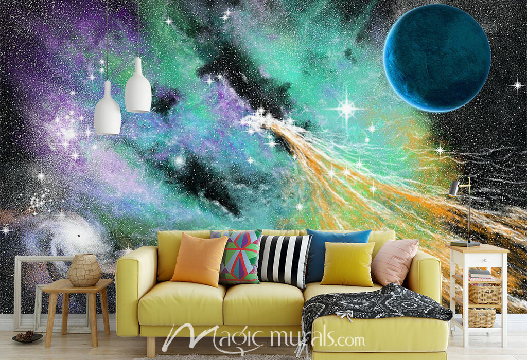 Cosmic Adventure Wallpaper Wall Mural by Magic Murals