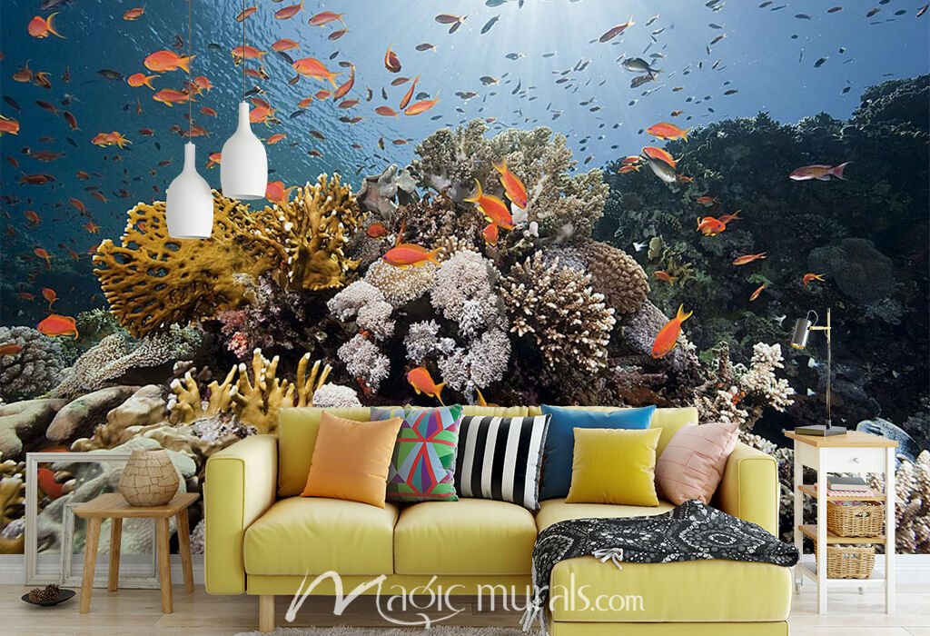 Marine Life Wallpaper Wall Mural by Magic Murals