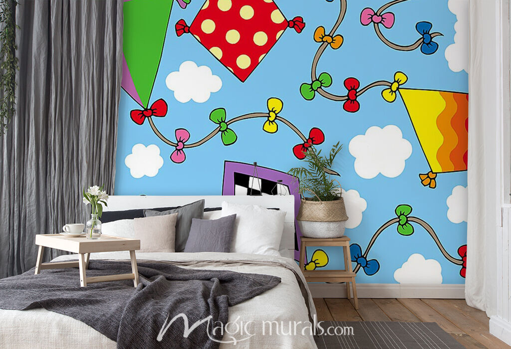 Kites Wallpaper Wall Mural by Magic Murals