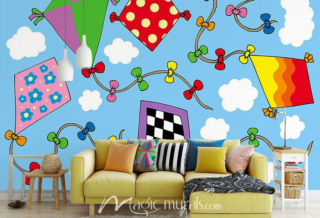Kites Wallpaper Wall Mural by Magic Murals