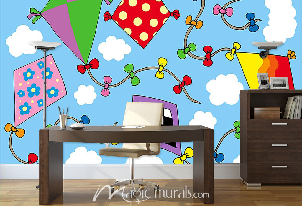 Kites Wallpaper Wall Mural by Magic Murals
