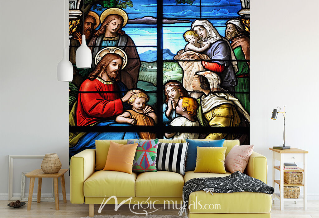 Jesus Christ Preaching Wallpaper Mural by Magic Murals