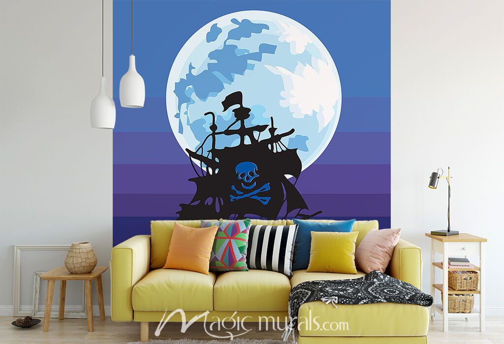 Pirate Ship Wallpaper Wall Mural by Magic Murals