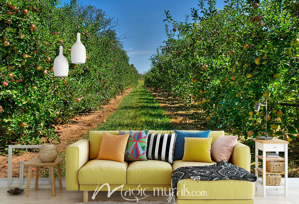 Apple Orchard Wallpaper Wall Mural by Magic Murals