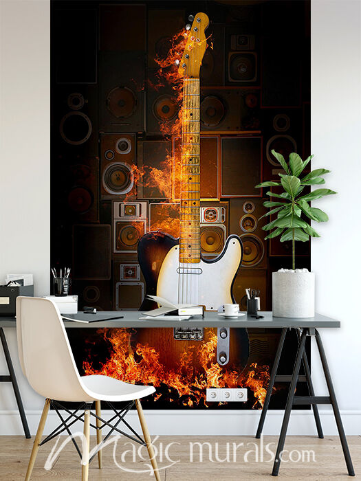 Jam Session Wallpaper Wall Mural by Magic Murals