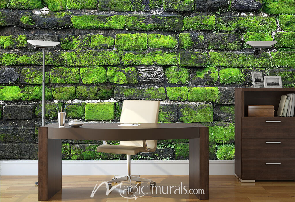 Moss Wall Wallpaper Wall Mural by Magic Murals