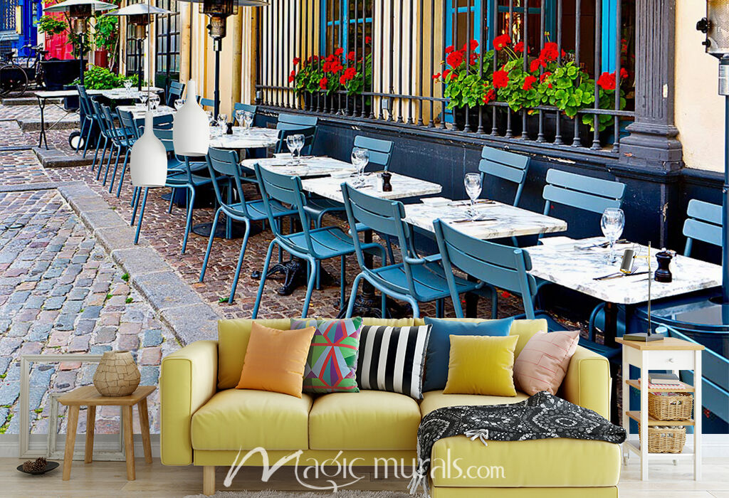 French Bistro Wallpaper Wall Mural by Magic Murals
